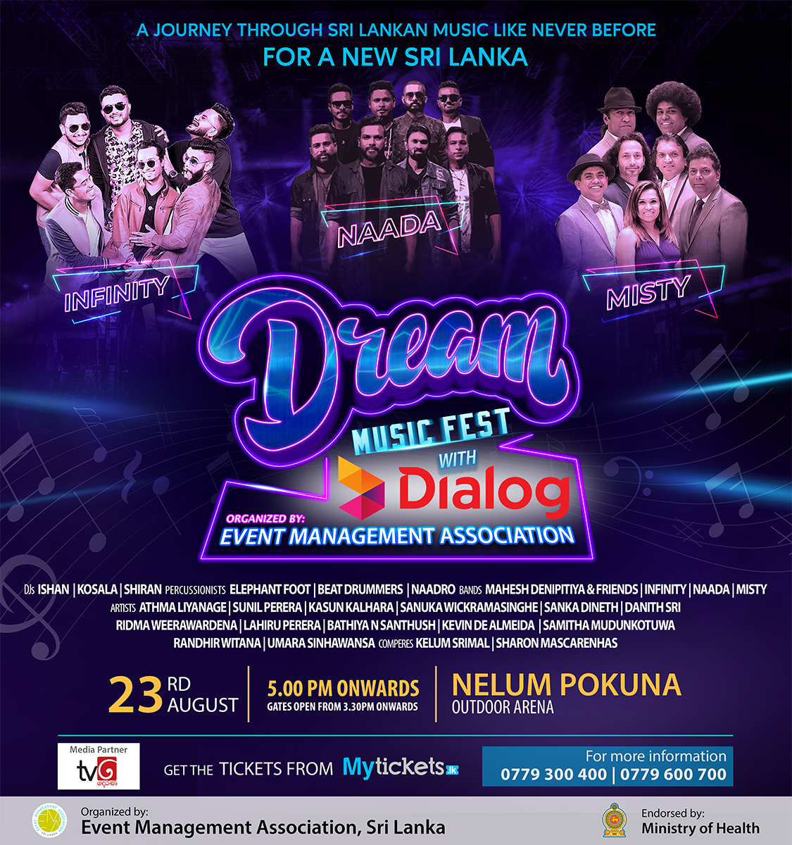 Dream Music Festival - Sri Lanka first post COVID Seated concert